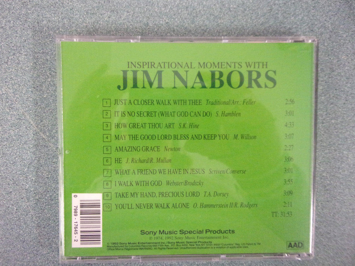 Jim Nabors: Inspirational Moments With (Music CD) – Friends of the St ...